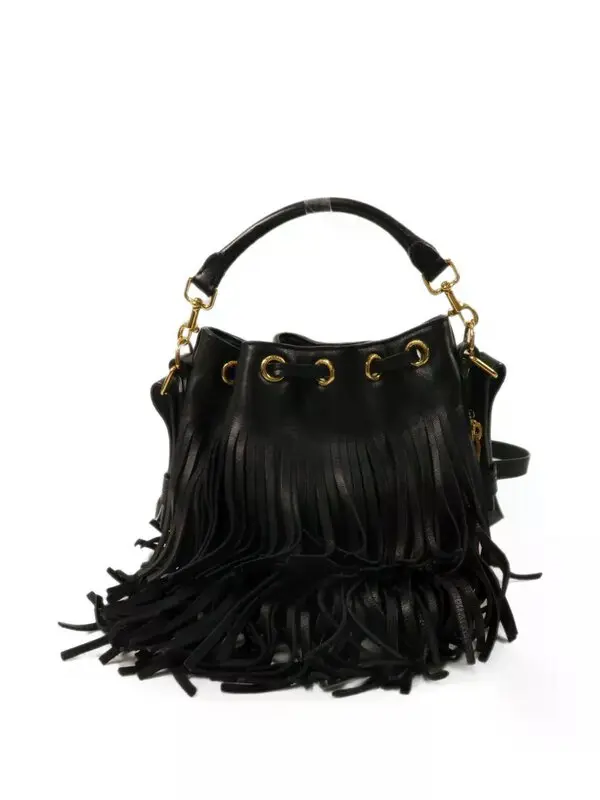Saint Laurent Emmandle Fringed Bucket Bag