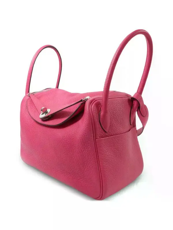 Hermès 26 Lindy Leather Shoulder Bag - Pink