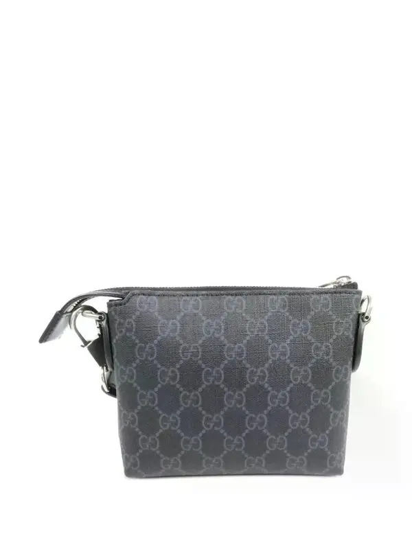 Gucci Gg Supreme Shoulder Bag - Black