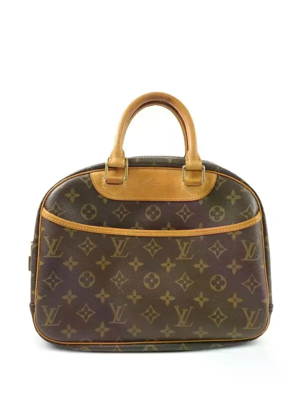 LOUIS VUITTON Monogram Trouville Tote Bag - Brown