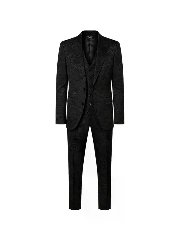 Dolce & Gabbana Martini Floral-brocade Suit