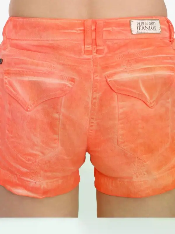 Plein Sud Five-pocket Denim Shorts - Orange