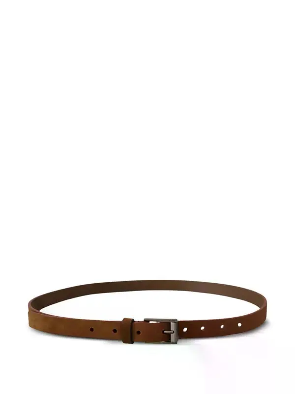 Dolce & Gabbana Logo-engraved Suede Belt