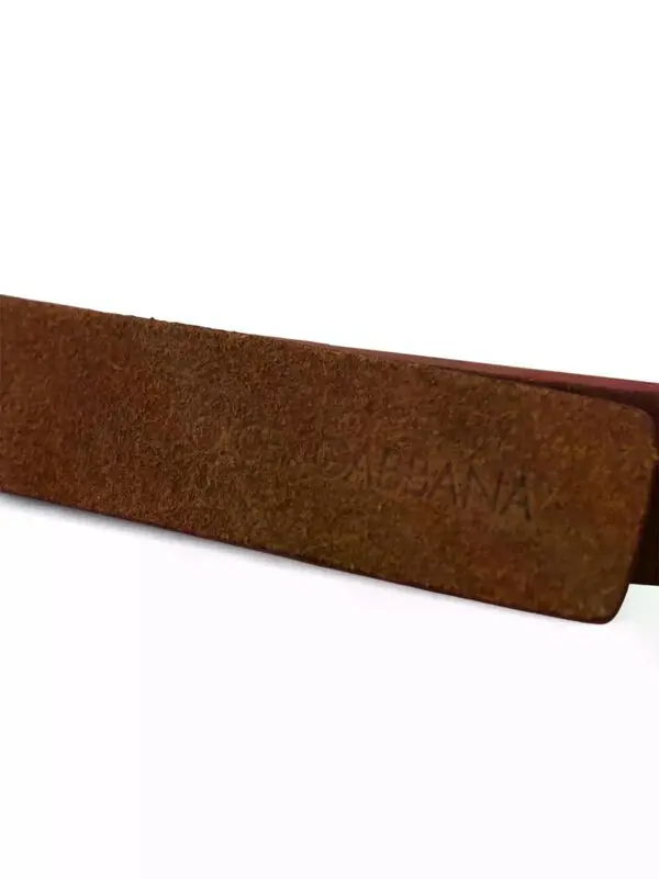Dolce & Gabbana Logo-engraved Suede Belt