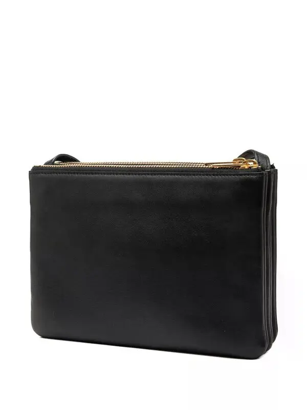 Celine 2020 Small Lambskin Trio Crossbody Bag - Black