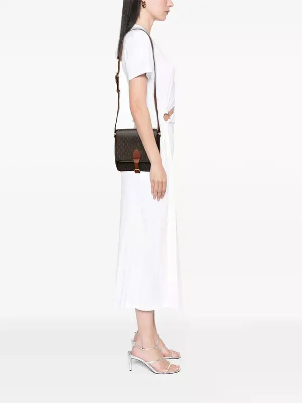 Saint Laurent 2021 Medium Coated Canvas Le Monogramme Buckle Crossbody Bag