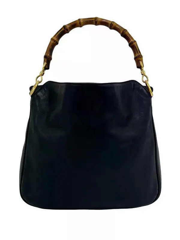 Gucci 20th Century Calfskin Bamboo Satchel