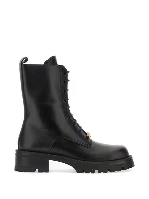 Versace Logo-embellishment Boots - Black