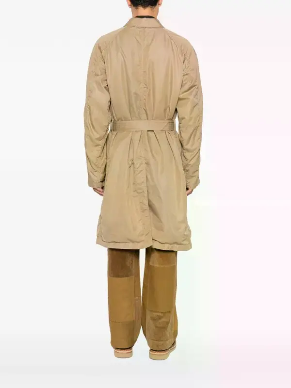 Comme Des Garçons Belted Gabardine Overcoat