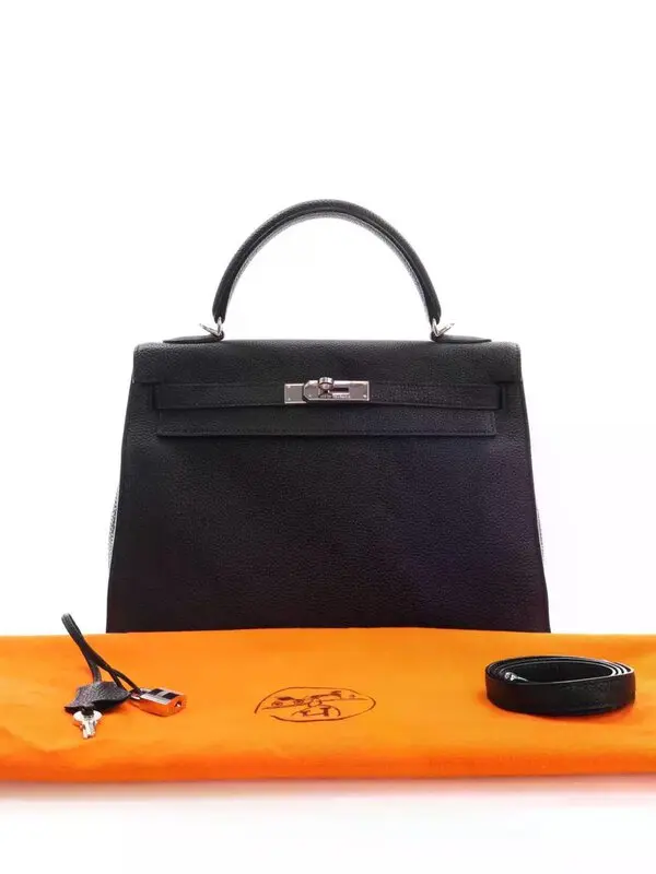 Hermès 2004 Togo Kelly Ii Sellier 32 Satchel