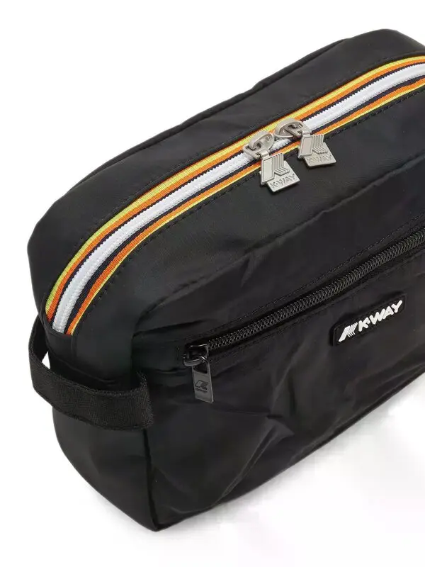 K-WAY Small Demu Logo-patch Wash Bag