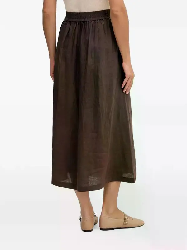 BENETTON Elasticated-waist Midi Skirt