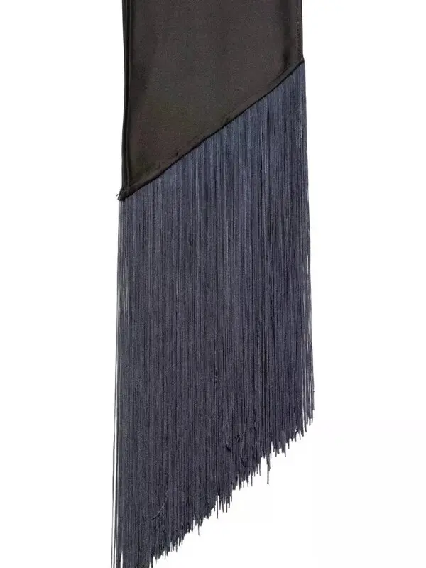 THE M.. Safia Fringe-trim Scarf - Green