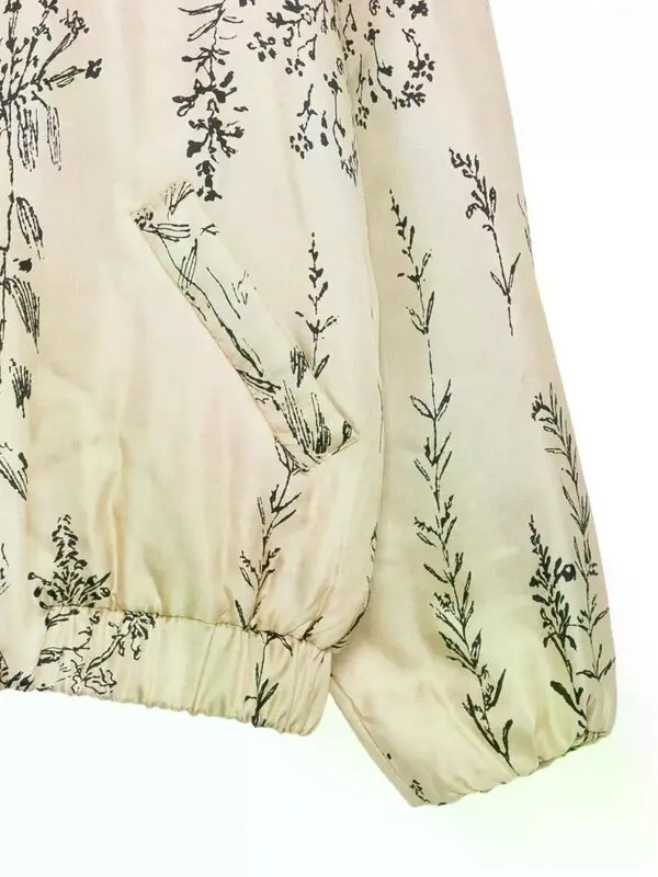 ALYSI Floral-print Bomber Jacket