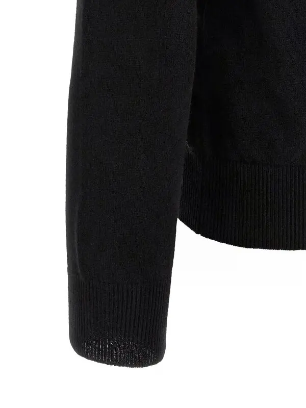 Play Comme Des Garcon Logo-patch V-neck Cardigan