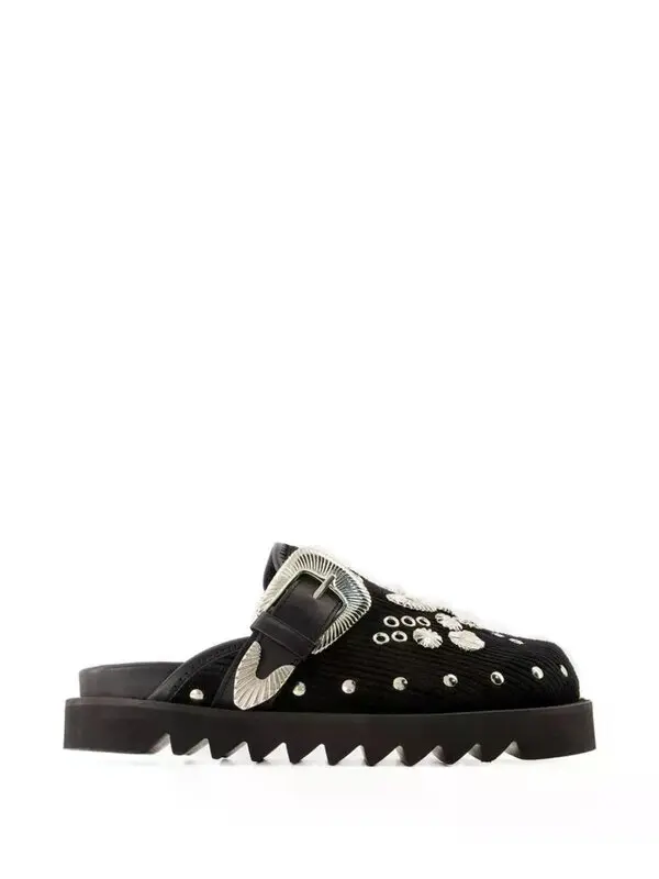 Toga Stud-embellishment Mules