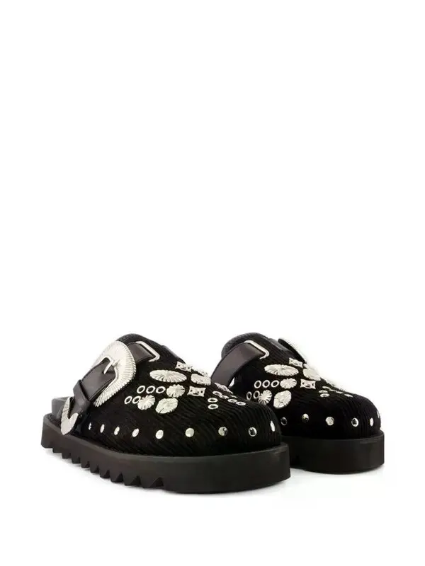 Toga Stud-embellishment Mules