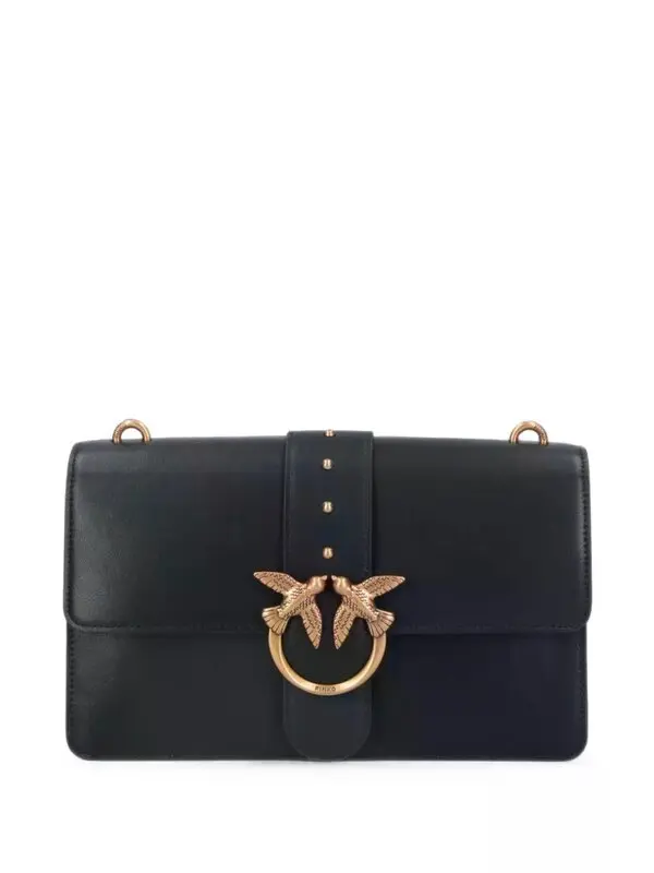 Pinko Love Bag One Medium Handbag In Leather - Black