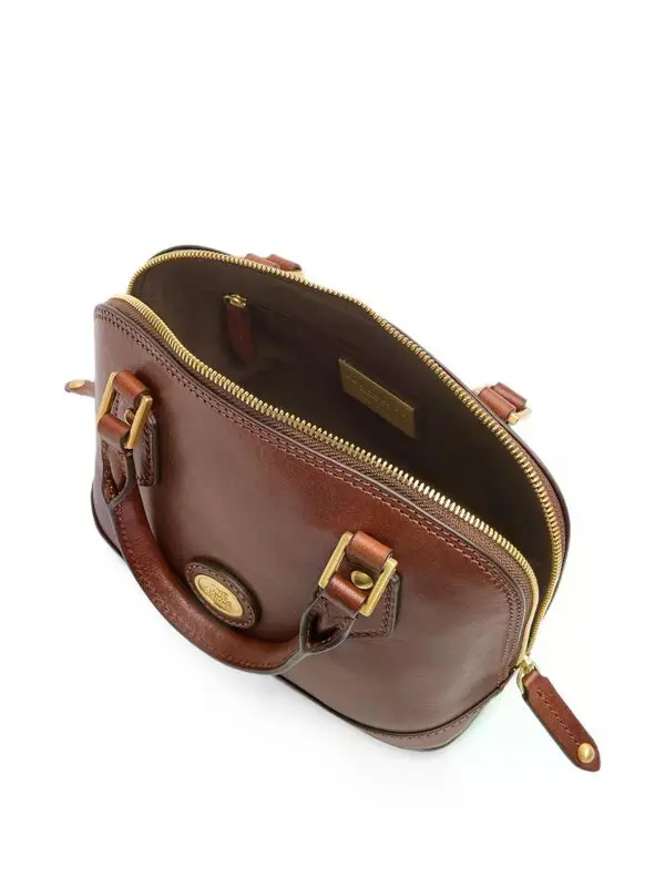 THE BRIDGE Logo-plaque Leather Tote Bag