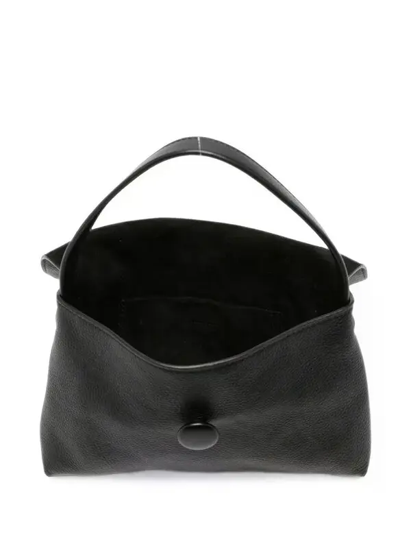 THE ROW Sally Button-detail Grained-leather Mini Bag
