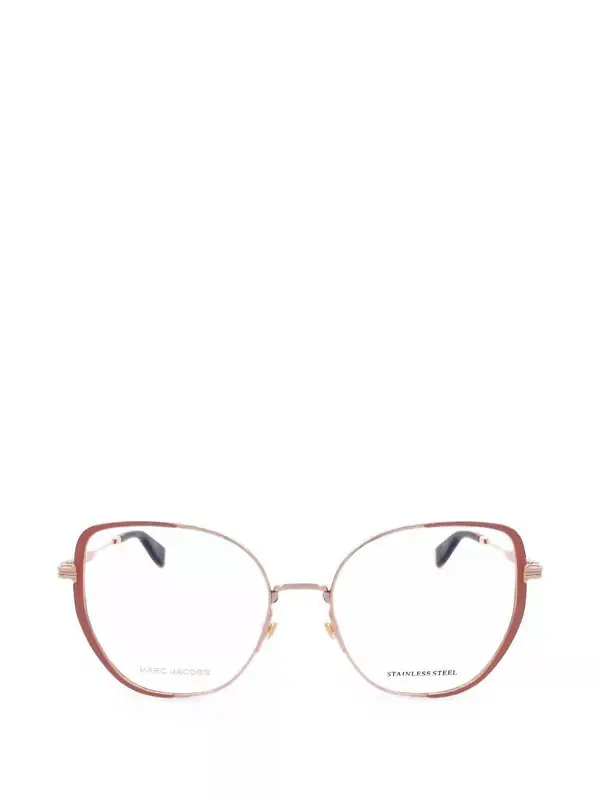 Marc Jacobs Runway Geometric-frame Glasses - Gold