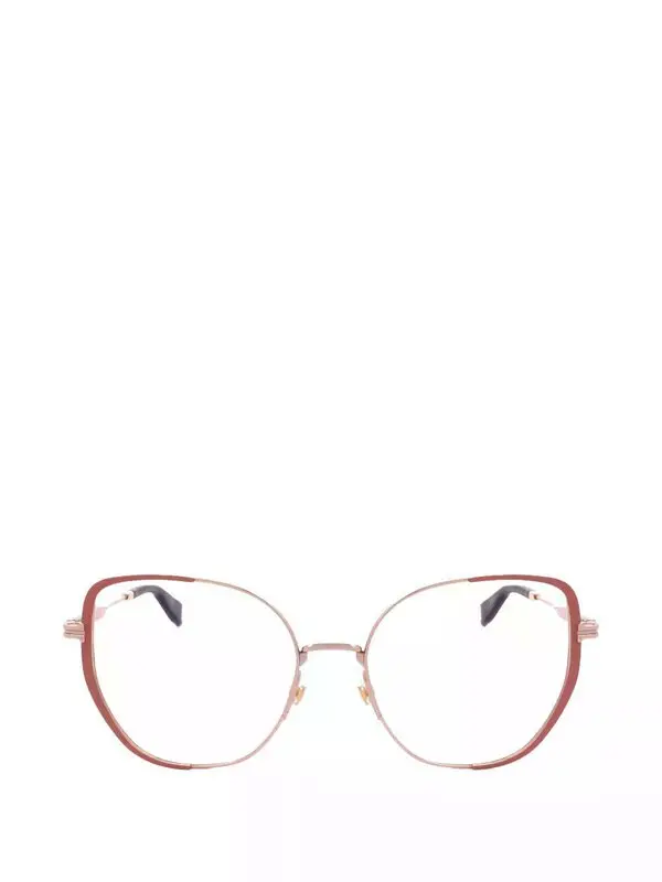 Marc Jacobs Runway Geometric-frame Glasses - Gold