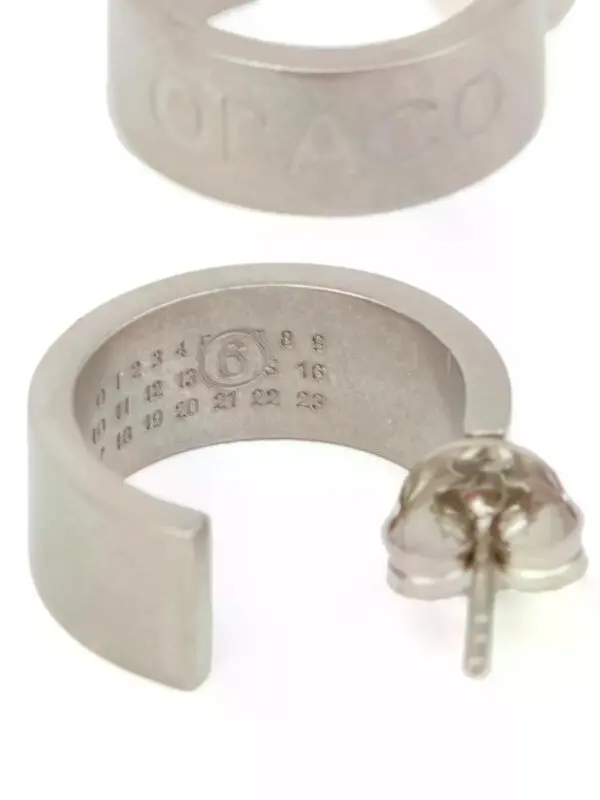 MAISON MARGIELA Numbers-motif Hoop Earrings