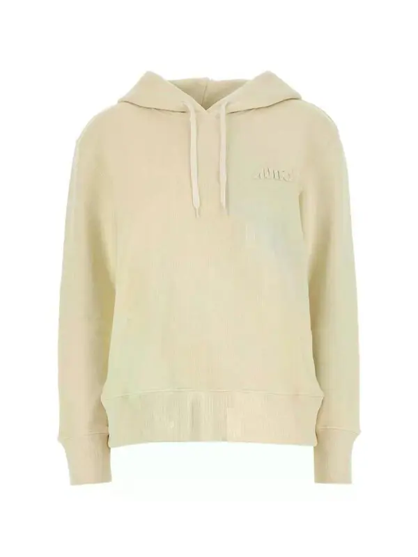 AUTRY Logo-embroidered Drawstring Hoodie - Neutrals