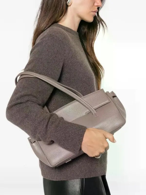 Liviana Conti Grained Leather Shoulder Bag