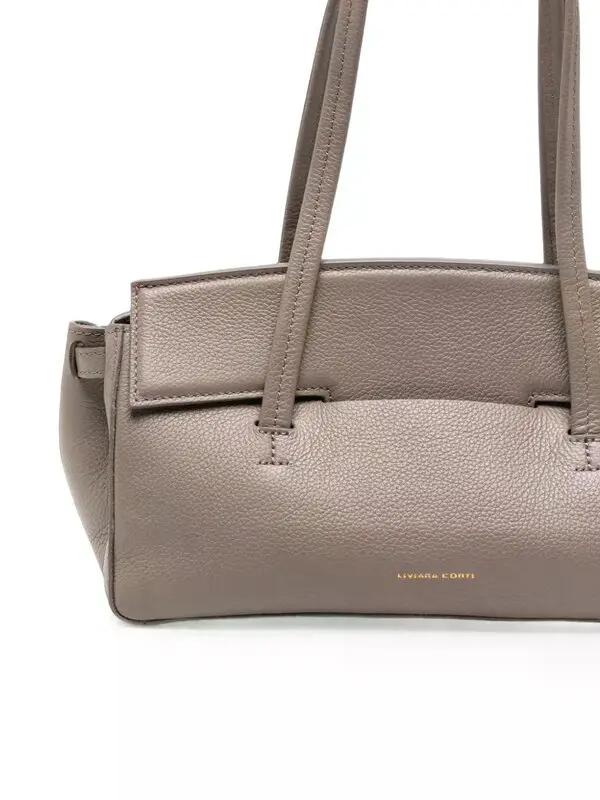 Liviana Conti Grained Leather Shoulder Bag