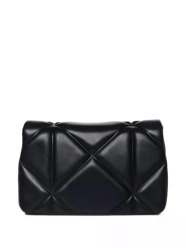 Moschino Quilted Logo-plaque Shoulder Bag