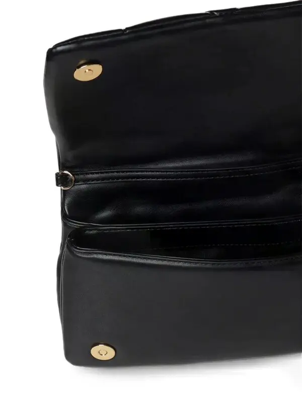 Moschino Quilted Logo-plaque Shoulder Bag