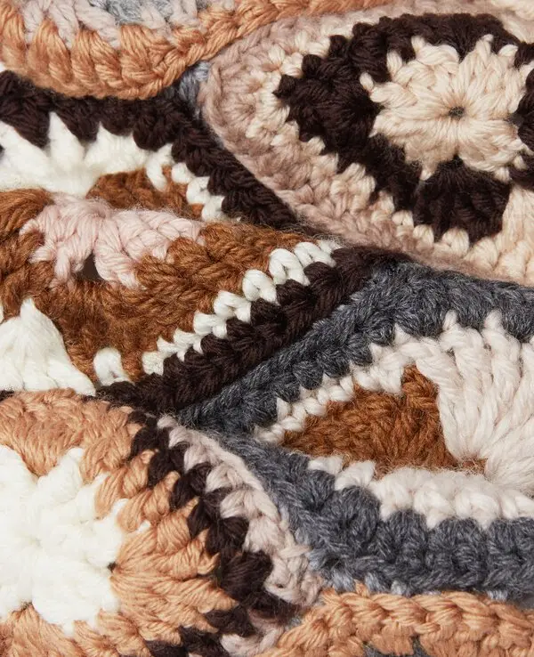 Stella McCartney Hand-crocheted Heart Scarf
