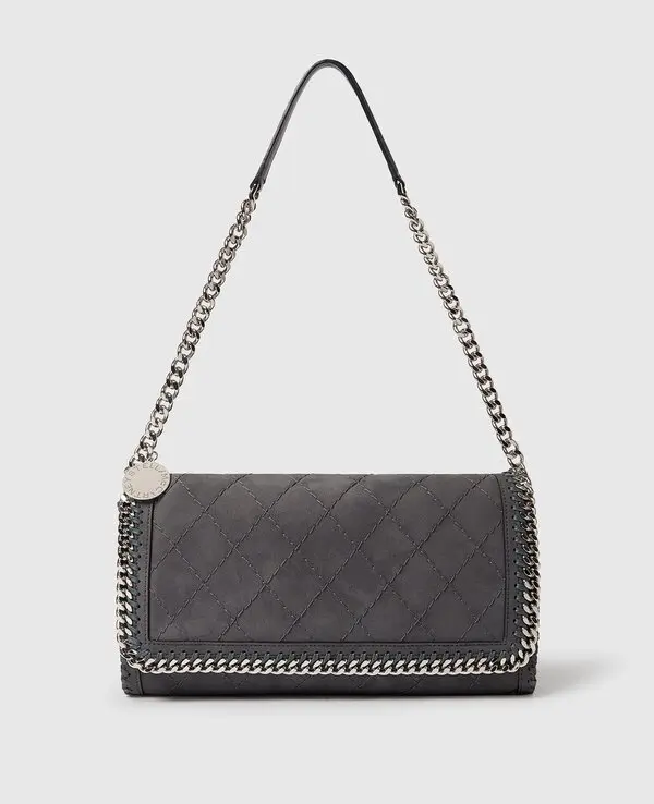 Stella McCartney Falabella Quilted Messenger Bag - Slate