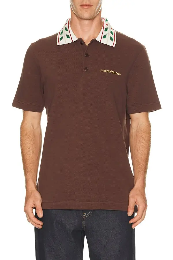 Casablanca Laurel Pique Polo