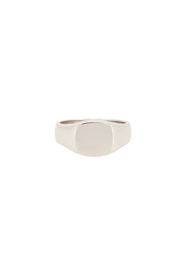 SERGE DENIMES Signet Ring In Metallic