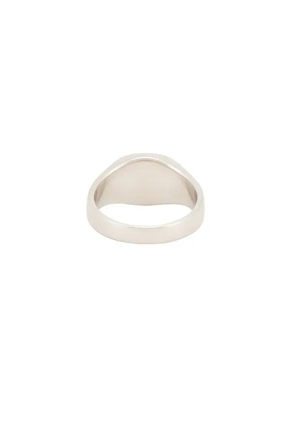 SERGE DENIMES Signet Ring In Metallic