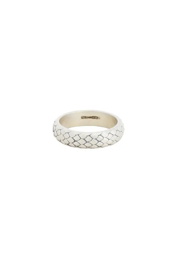 SERGE DENIMES Scale Ring In Metallic