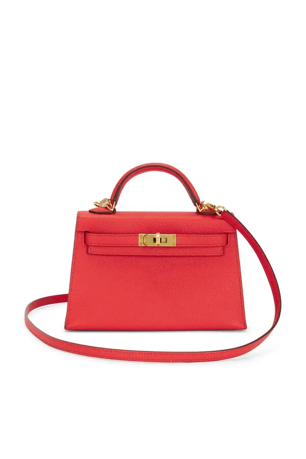 Hermès Epsom Kelly 20 Handbag In Red