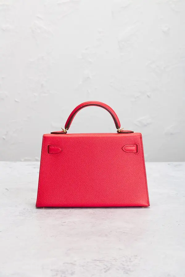 Hermès Epsom Kelly 20 Handbag In Red