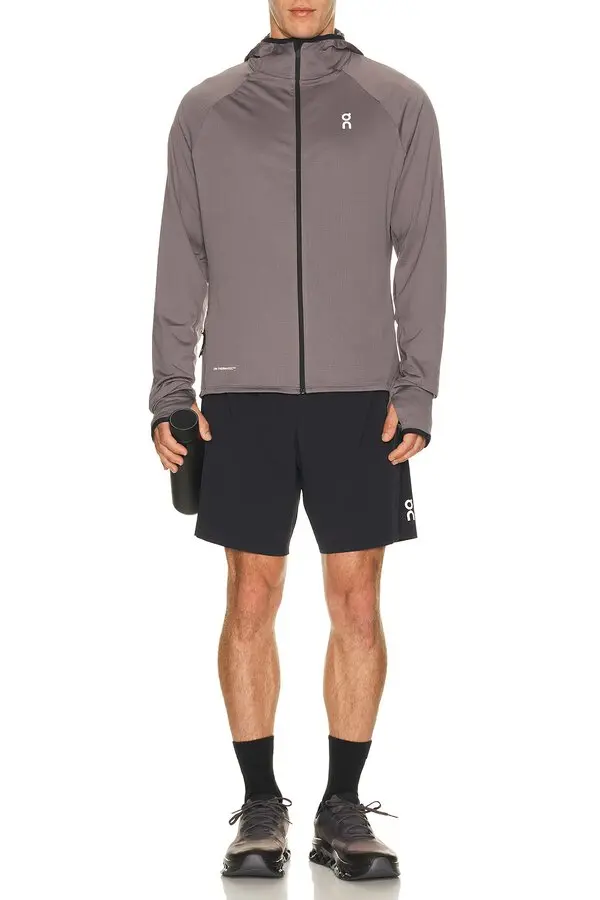 On Climate Zip Hoodie In Grey