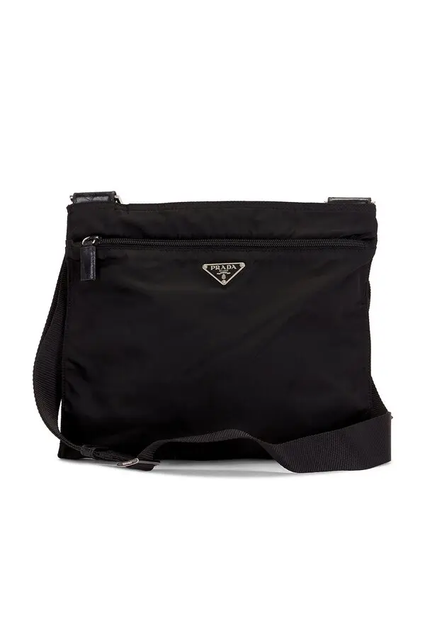 Prada Tessuto Flat Messenger Bag