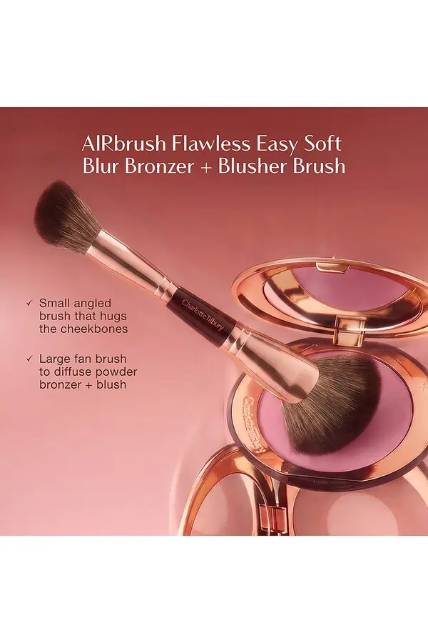 Charlotte Tilbury Dual Ended Bronzer & Blush Brush