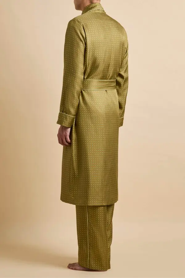 Olivia Von Halle Mescal Lucien Polka Dot Robe