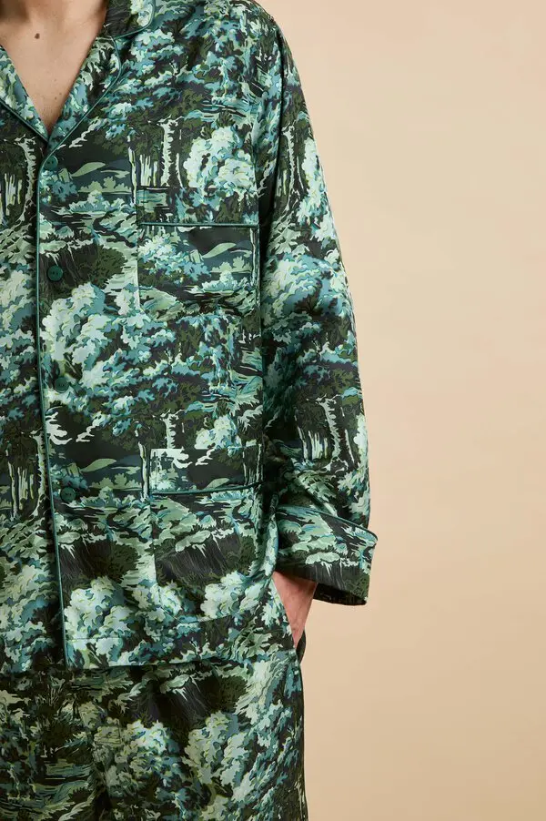 Olivia Von Halle Laurent Linden Forest Pajamas