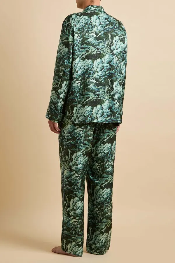Olivia Von Halle Laurent Linden Forest Pajamas