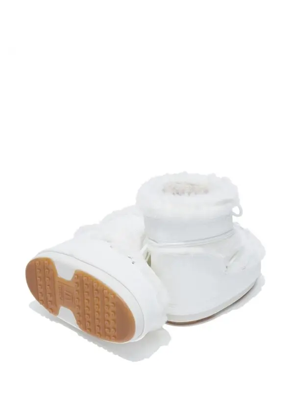 Moon Boot Icon Low Faux Fur Boots - White