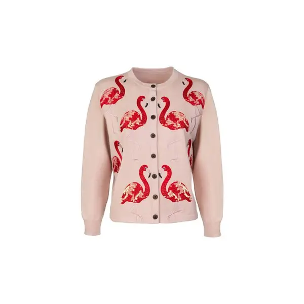 Saachi Flamingo Deco Cardigan