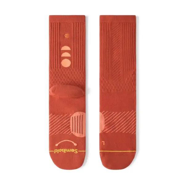 SEMIBOLD Performance Crew Socks Amber - Orange