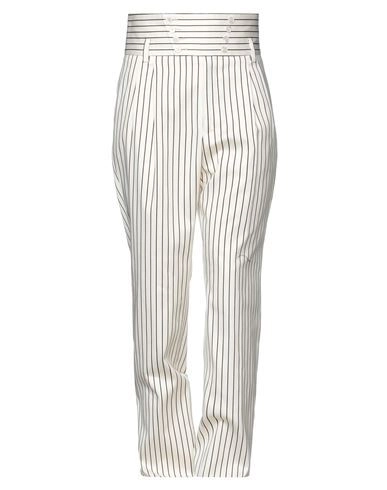 Dolce & Gabbana Pants Ivory Size Cotton, Silk
